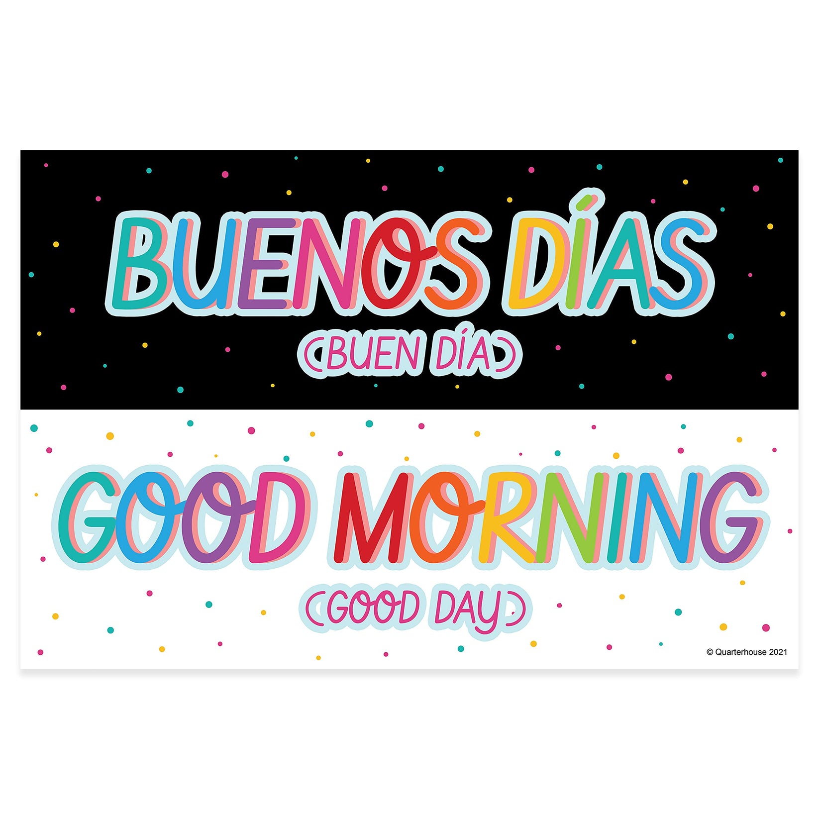 Quarterhouse Spanish Words and Phrases Poster Set, Spanish - ESL Class ...