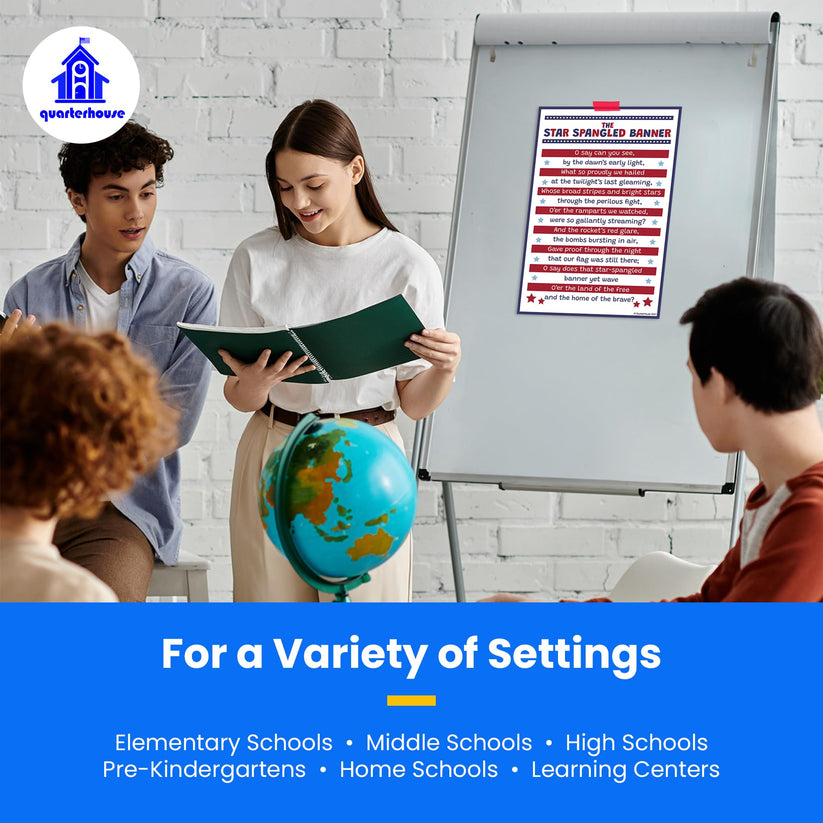 Quarterhouse American Civics and US History Poster Set, Social Studies ...